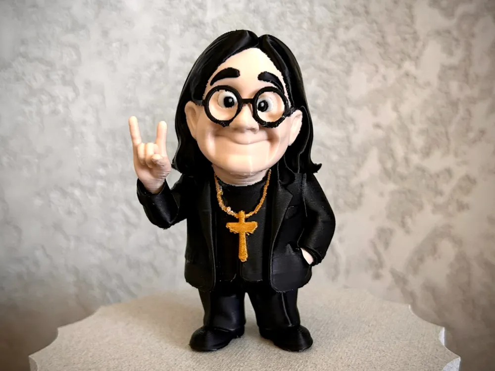 Ozzy Osbourne Figurine Toy Black Sabath Tribute by WholeAnimal ...