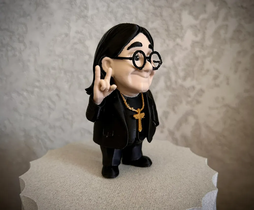 Ozzy Osbourne Figurine Toy Black Sabath Tribute by WholeAnimal ...