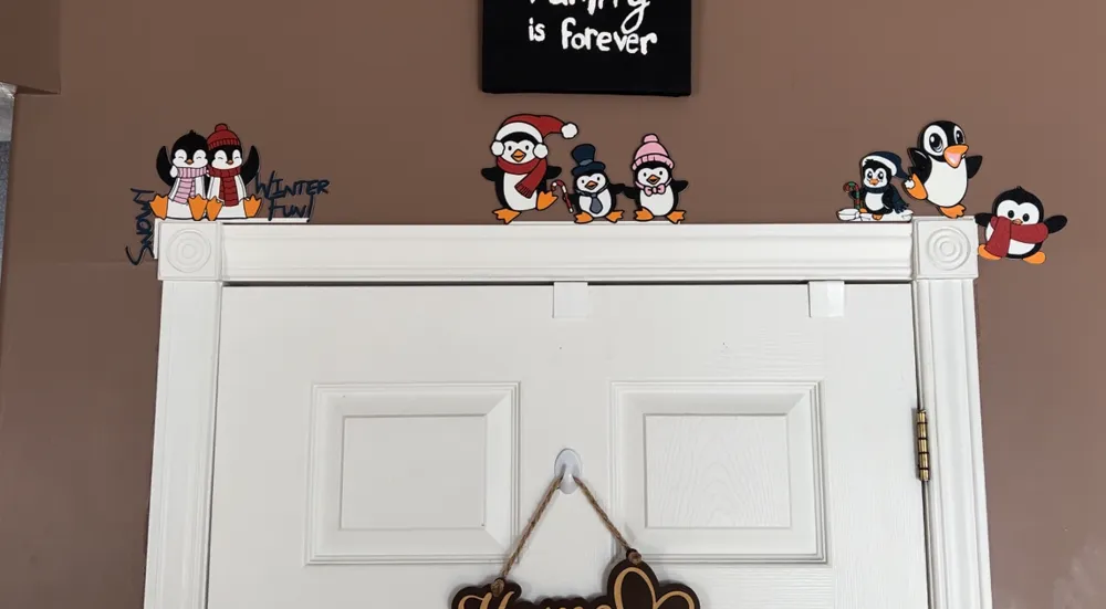 Snowy Winter fun Penguins center by Slowpoke's Workshop - MakerWorld