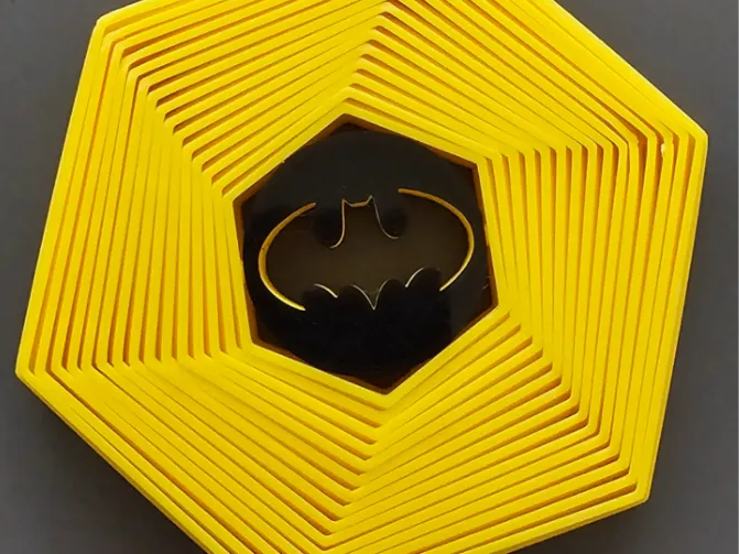 batman hex gyro spinner by MarsdenZ3D - MakerWorld