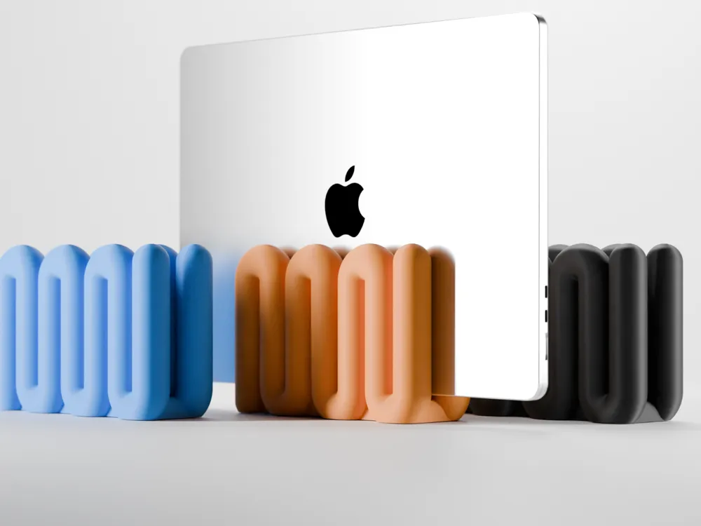 Wibble Aesthetic Laptop Stand. Vertical Wibble Ver - Free 3D Print ...