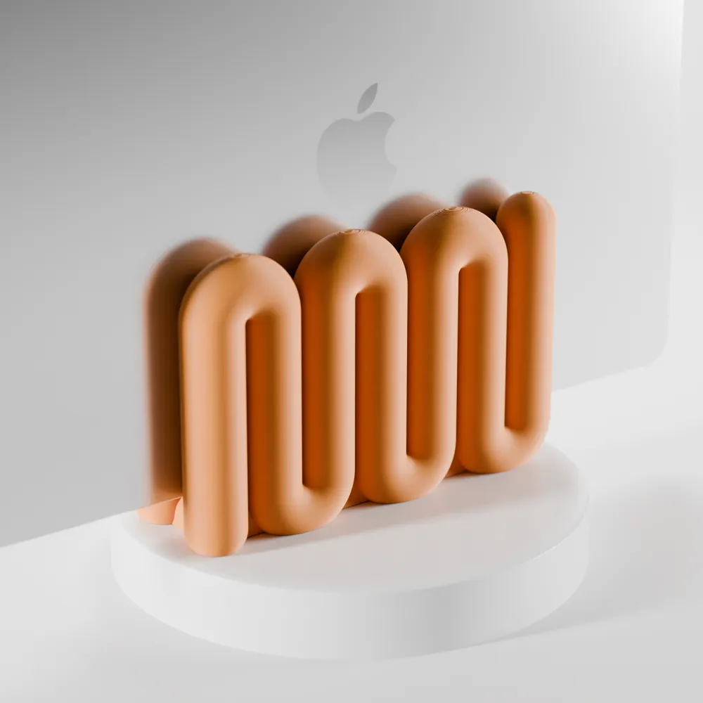 Wibble Aesthetic Laptop Stand. Vertical Wibble Ver - Free 3D Print ...
