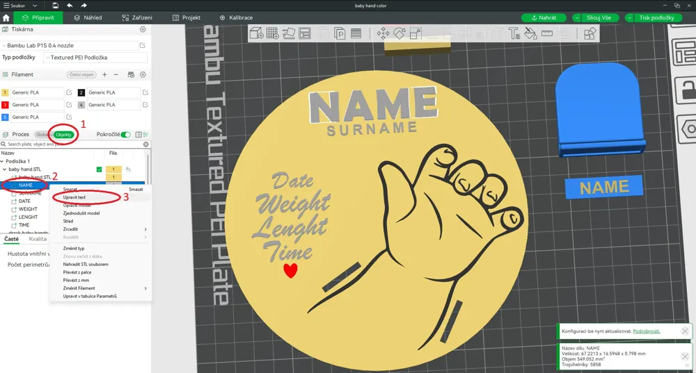 Baby Birth Tag Holder by Hába97 MakerWorld: Download Free 3D Models