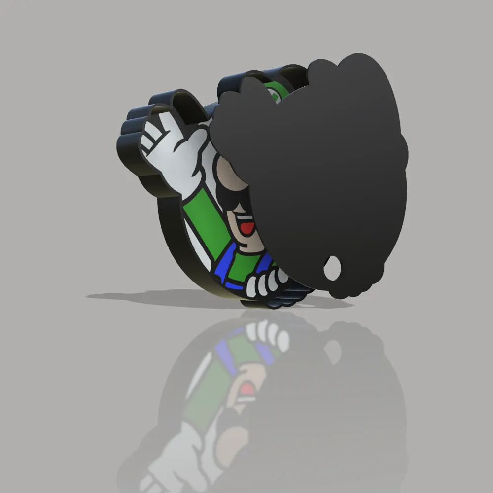 Luigi Super Mario Light Box by ZUPA 3D - MakerWorld