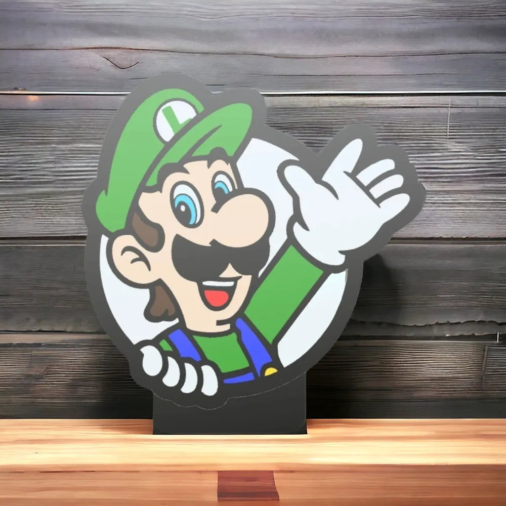 Luigi Super Mario Light Box by ZUPA 3D - MakerWorld