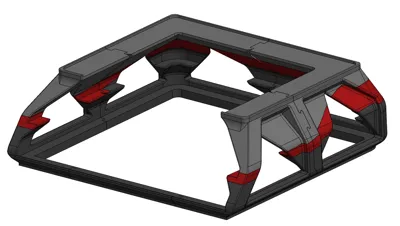 X1c P1s AMS Riser - 3 Color by Design Print 603 - MakerWorld
