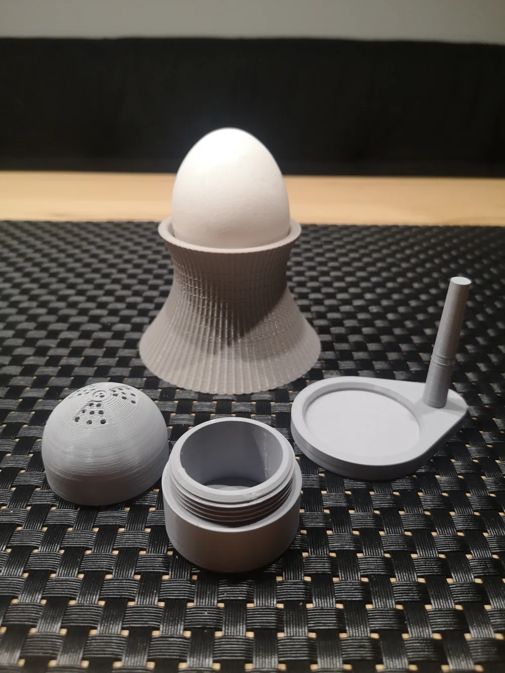 Cooling Tower Egg Cup and Nuclear Power Station Salt Shaker by Alex and ...