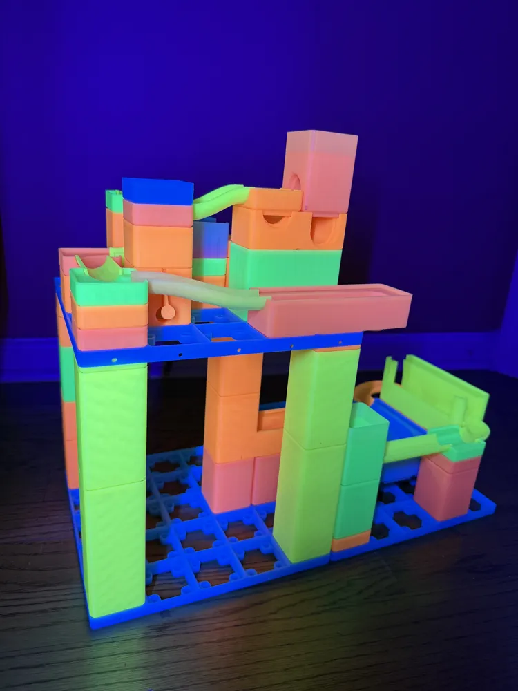 Gridfinity Marble Run "Base Level" - Free 3D Print Model - MakerWorld