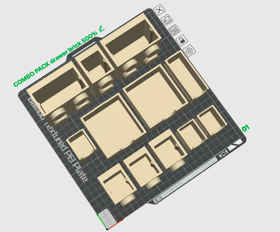 Brick Box Stackable Combo Pack by mbzrg - MakerWorld