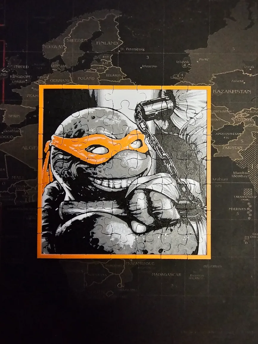 TMNT Jigsaw Puzzle Pack (HueForge) by Think3D - MakerWorld