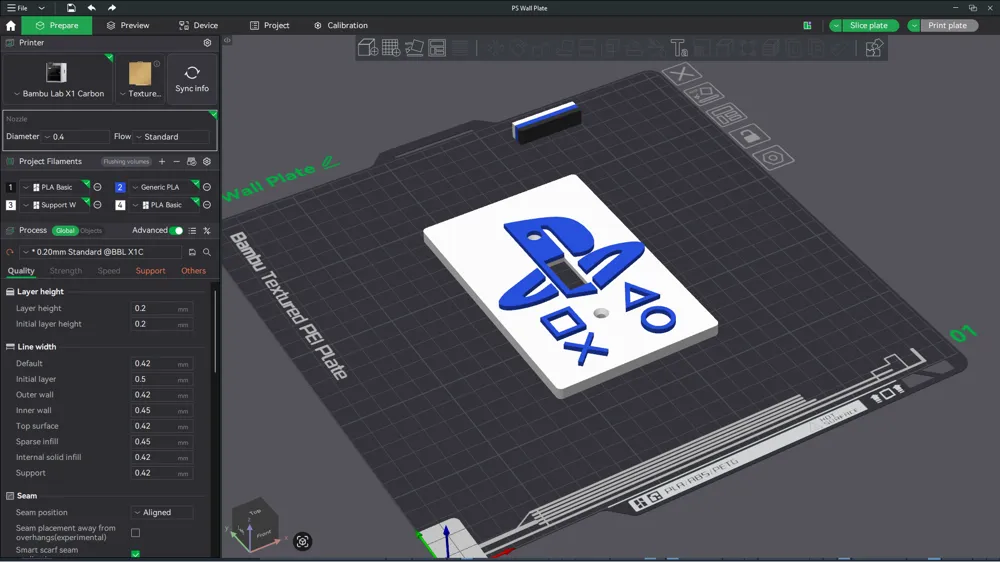 PlayStation Light Switch Cover - Free 3D Print Model - MakerWorld