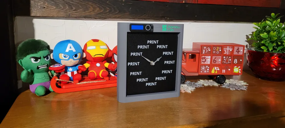 Bambu Print Time Clock by Mayhem Smiley - MakerWorld
