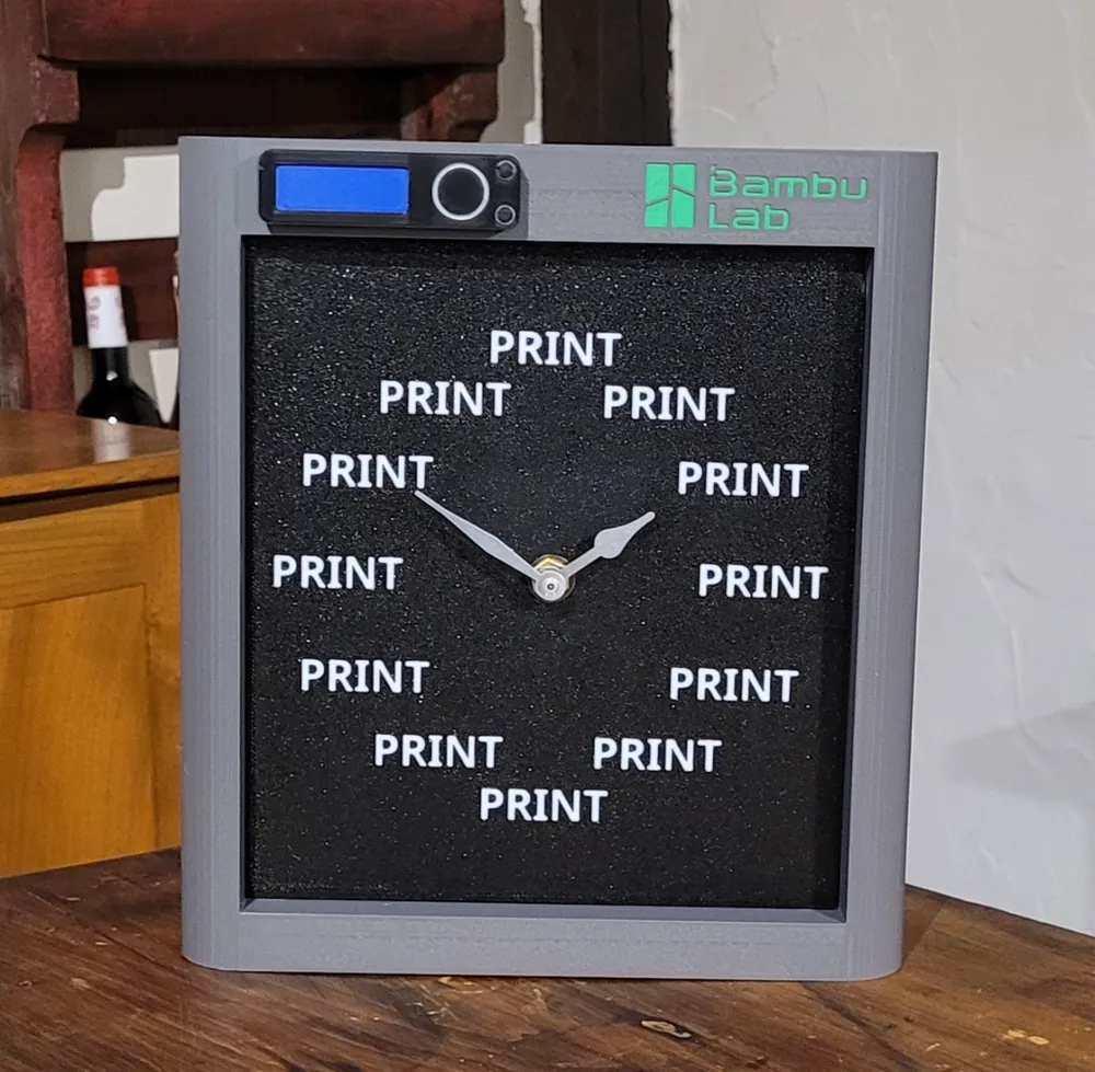 Bambu Print Time Clock by Mayhem Smiley - MakerWorld