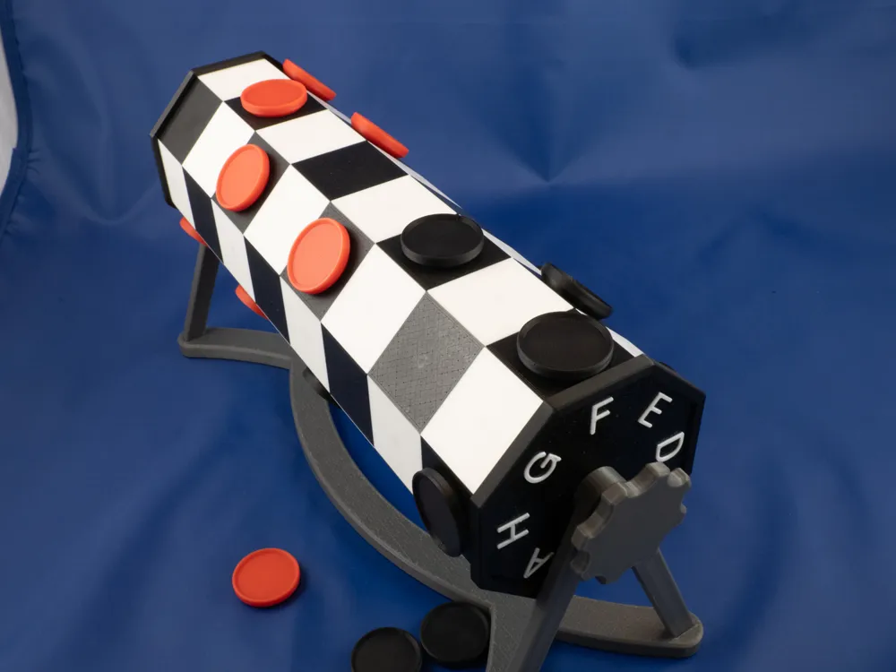 Magnetic Checkers piece by Daniel D MakerWorld: Download Free 3D Models