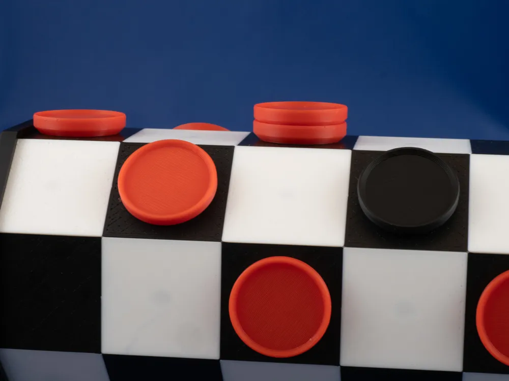 Magnetic Checkers piece by Daniel D MakerWorld: Download Free 3D Models