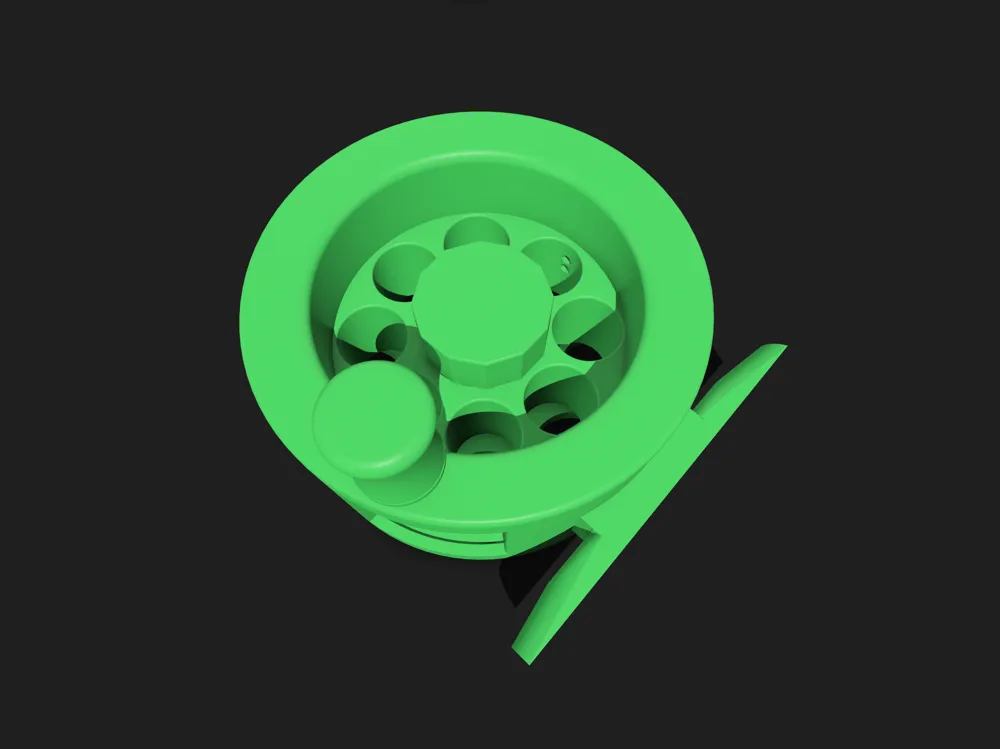 Carretilha de pesca com mosca V2 "Imprimir no local" #0-3 e #7-8 ...