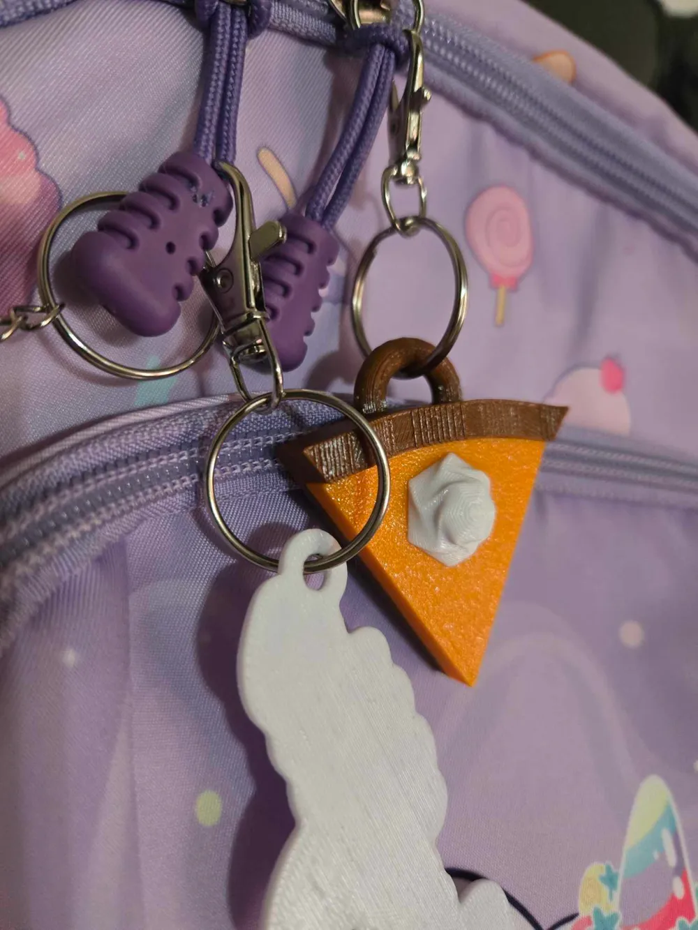 thanksgiving pumpkin pie keychain by johnsrestoandfab - MakerWorld
