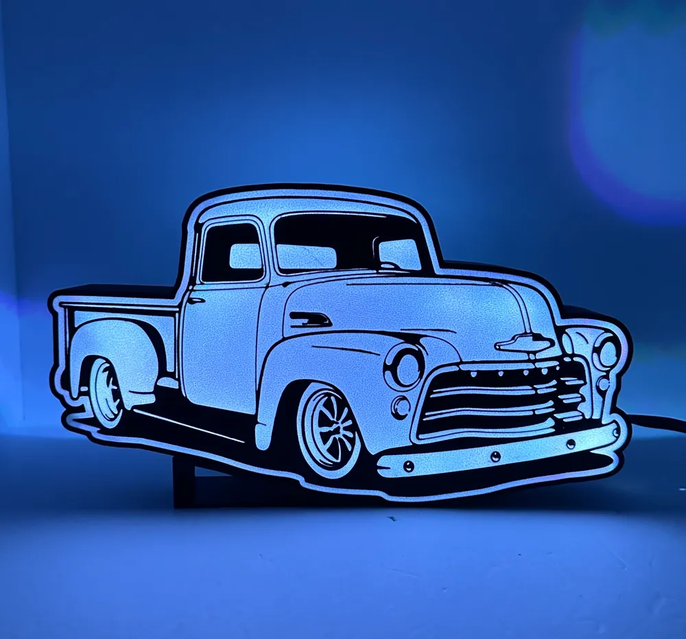 Classic Truck Light Box by 3dddman - MakerWorld