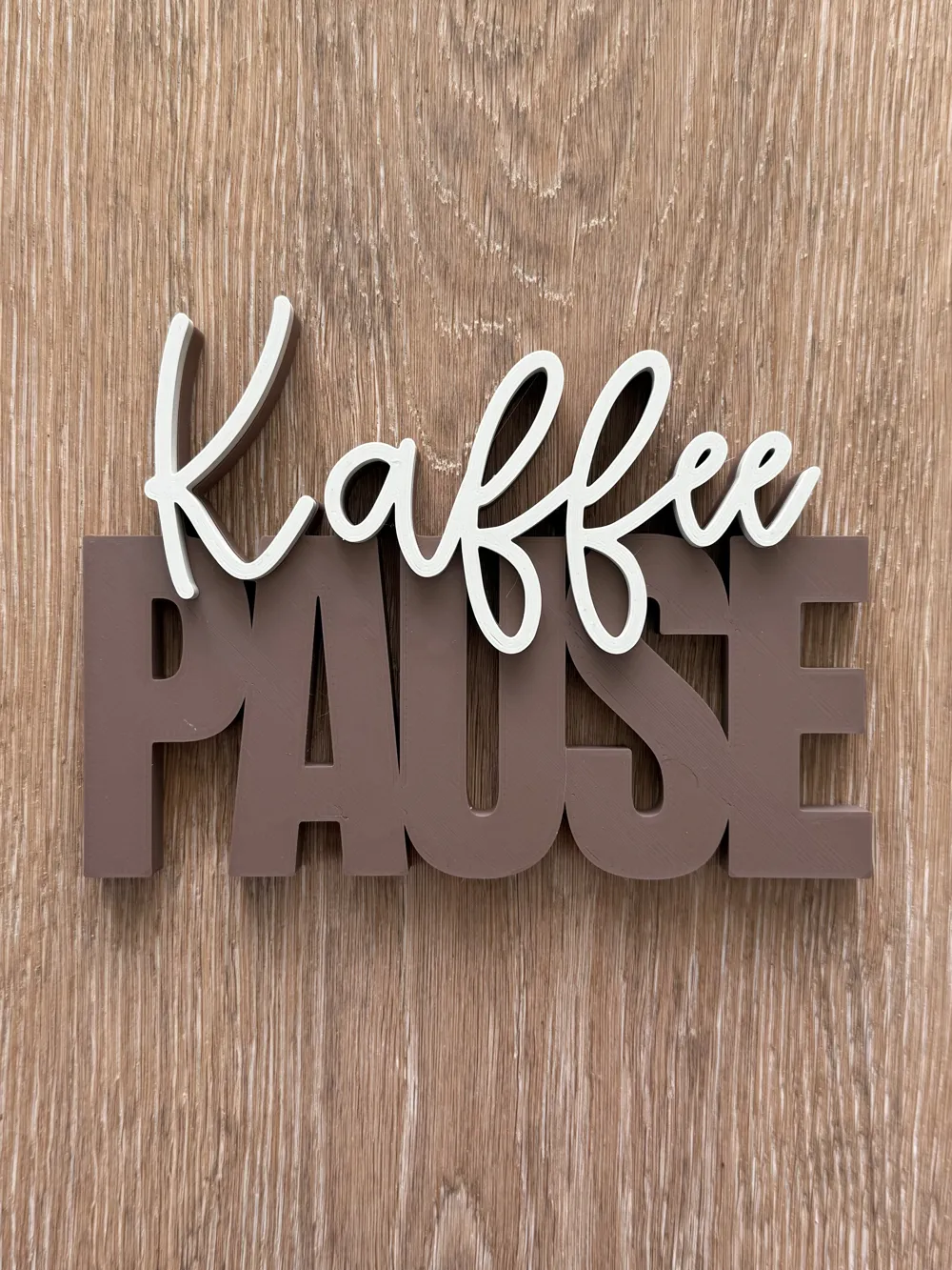 00060 Schriftzug Kaffeepause – Kostenloses 3D-Druckmodell – MakerWorld
