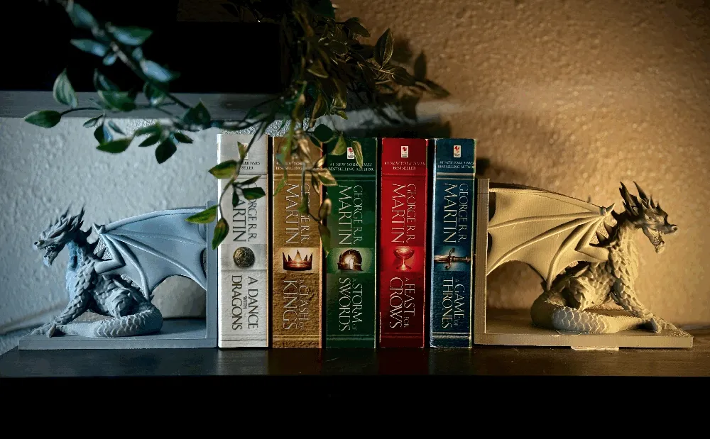 Dragon bookends - Free 3D Print Model - MakerWorld
