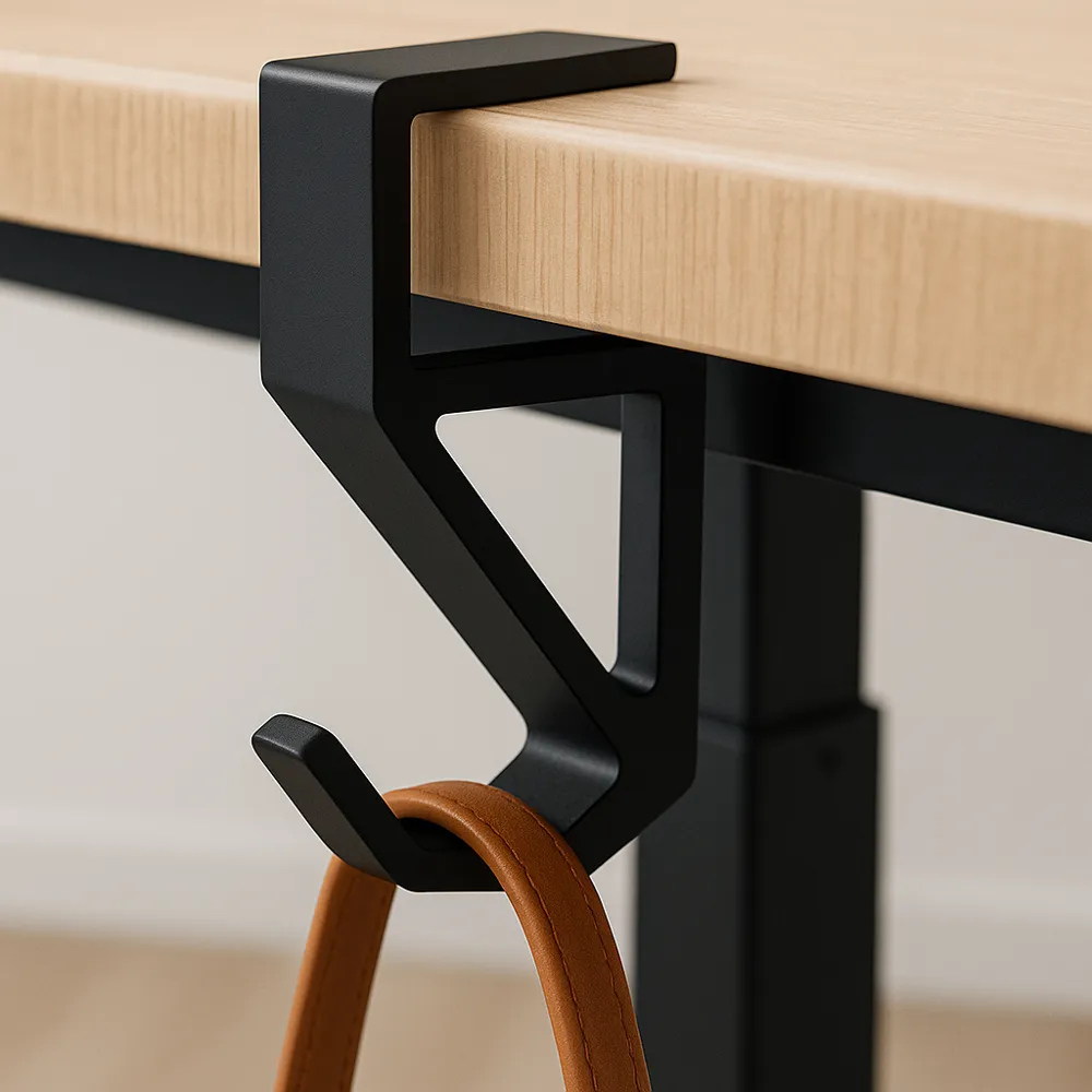Undermount Desk Hook - No screws needed - Free 3D Print Model - MakerWorld