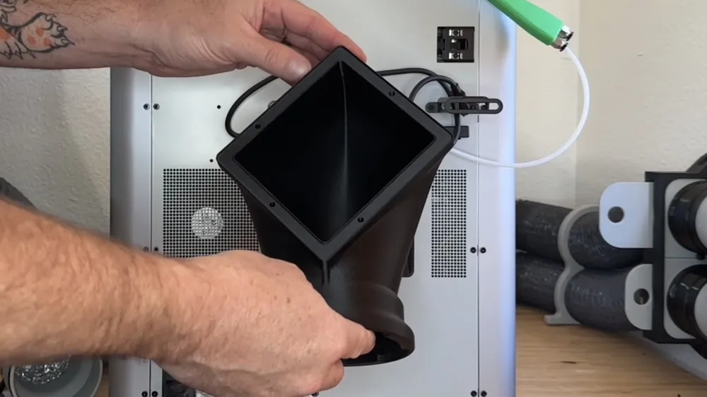 X1C Exhaust Hood w/ Quick Disconnect Hose Fitting - Free 3D Print Model ...