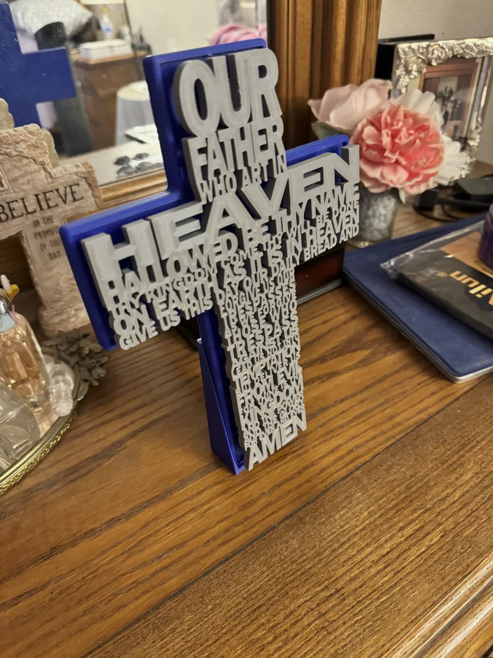 Base for Our Father Cross with holder Remixed by daleshell - MakerWorld