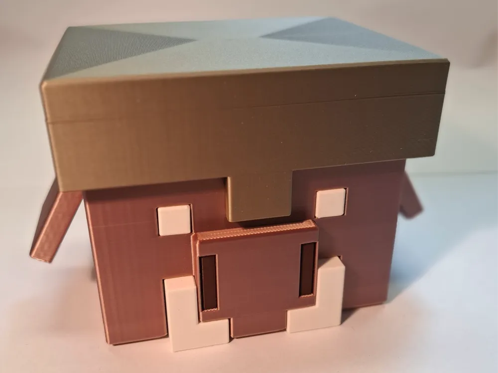 Minecraft Piglin Stash Box/Tip Jar - Free 3D Print Model - MakerWorld