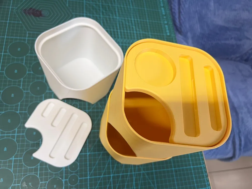 Stackable Storage Bin Trash Bin Dry Wet Separation Parts Classification ...