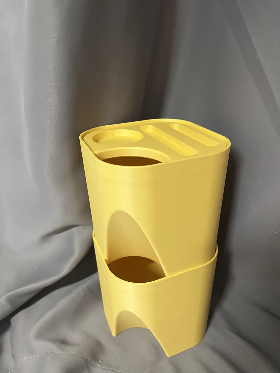 Stackable Storage Bin Trash Bin Dry Wet Separation Parts Classification ...