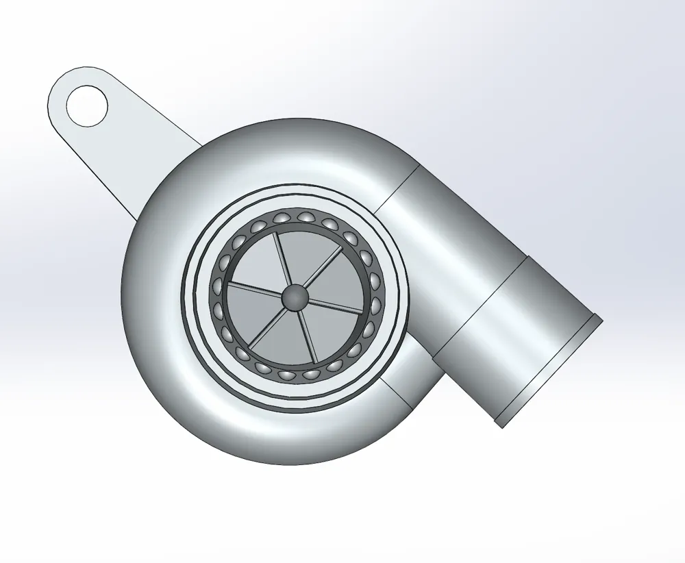 Turbo Charger Keychain by Filippo MakerWorld: Download Free 3D Models