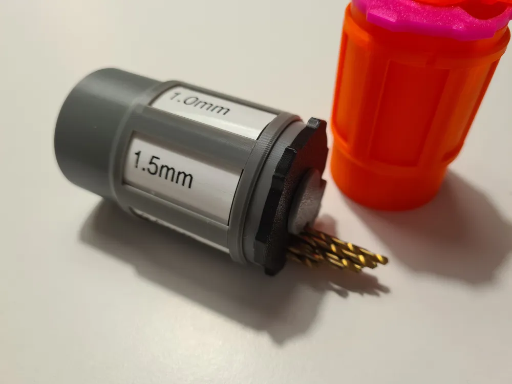 Small storage container for ex. drill bits - Multiple sizes 40-80mm ...