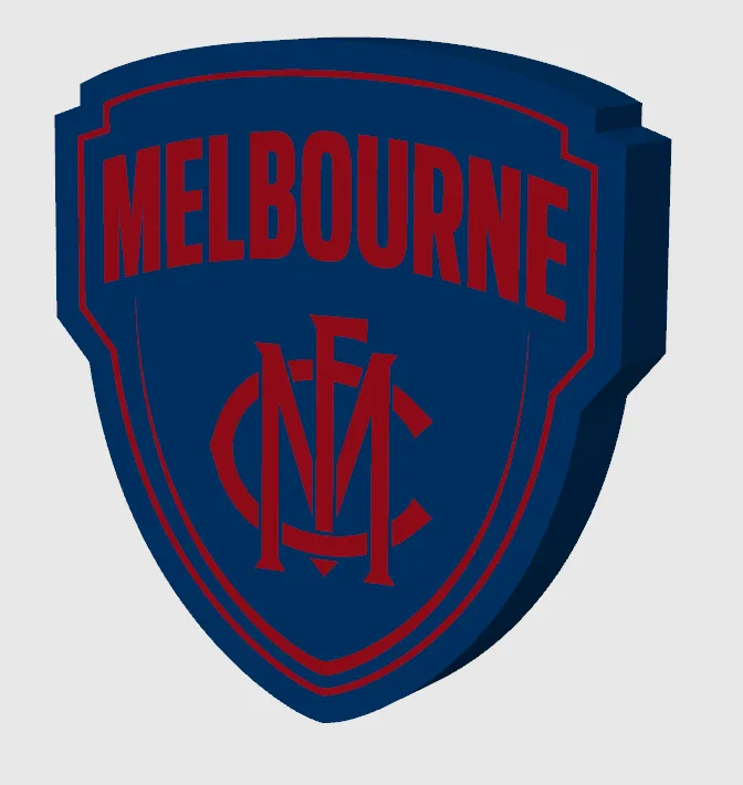 Melbourne Football Club LED light box by glenngri - MakerWorld