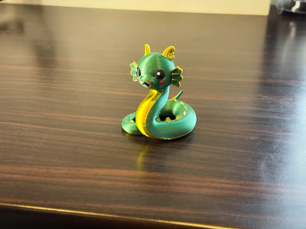 Adorable Cute Dragon Like Snake - Free 3D Print Model - MakerWorld