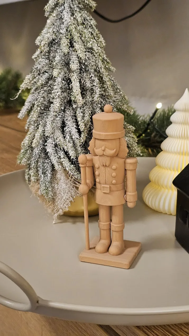 Minimalist Nutcracker (Christmas Figure) - Free 3D Print Model - MakerWorld
