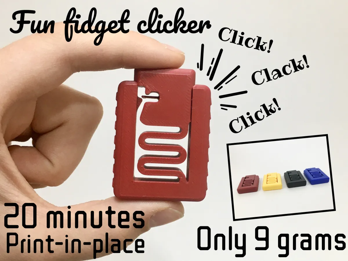 Fidget clicker by 3D Engineer MakerWorld: Download Free 3D Models