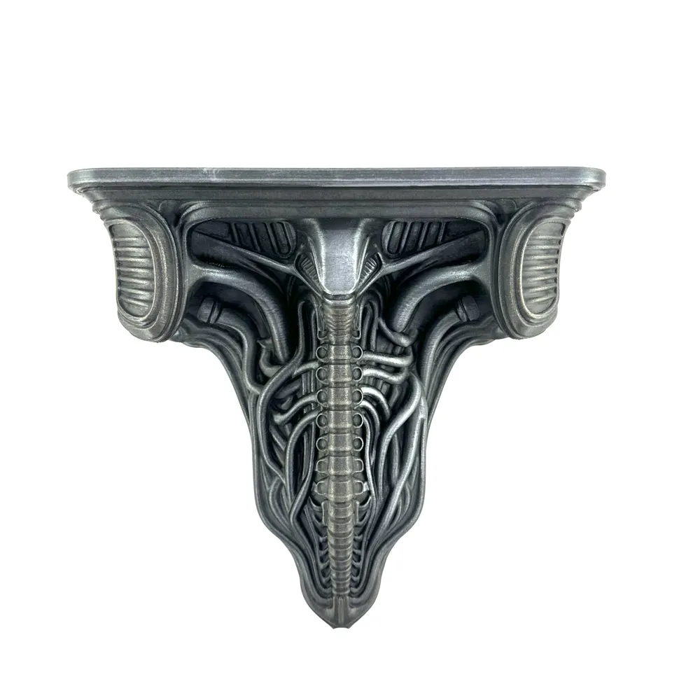 Giger Merc wall mounted shelf - Free 3D Print Model - MakerWorld