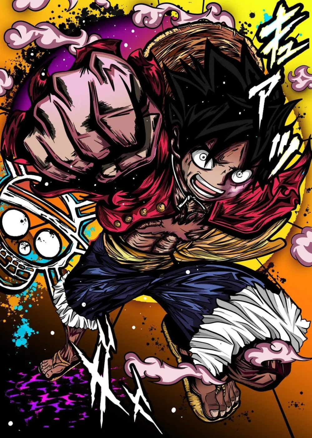 One Piece Luffy Smash (Hue Forge) by wolfskrim - MakerWorld