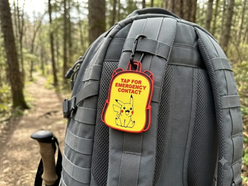 PIKACHU BACKPACK TAG - Free 3D Print Model - MakerWorld