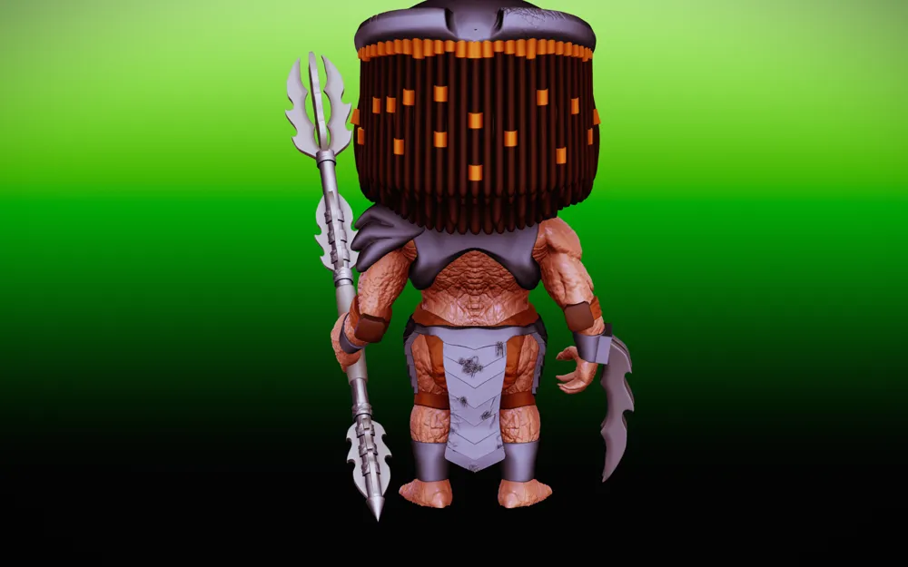Lil’ Hunter The Ultimate Chibi Predator - Free 3D Print Model - MakerWorld
