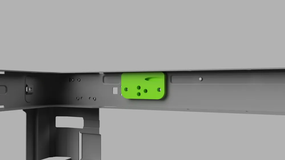 Bambu Lab P1P Simple Cable Chain PTFE Bracket by mikemikeh91 - MakerWorld