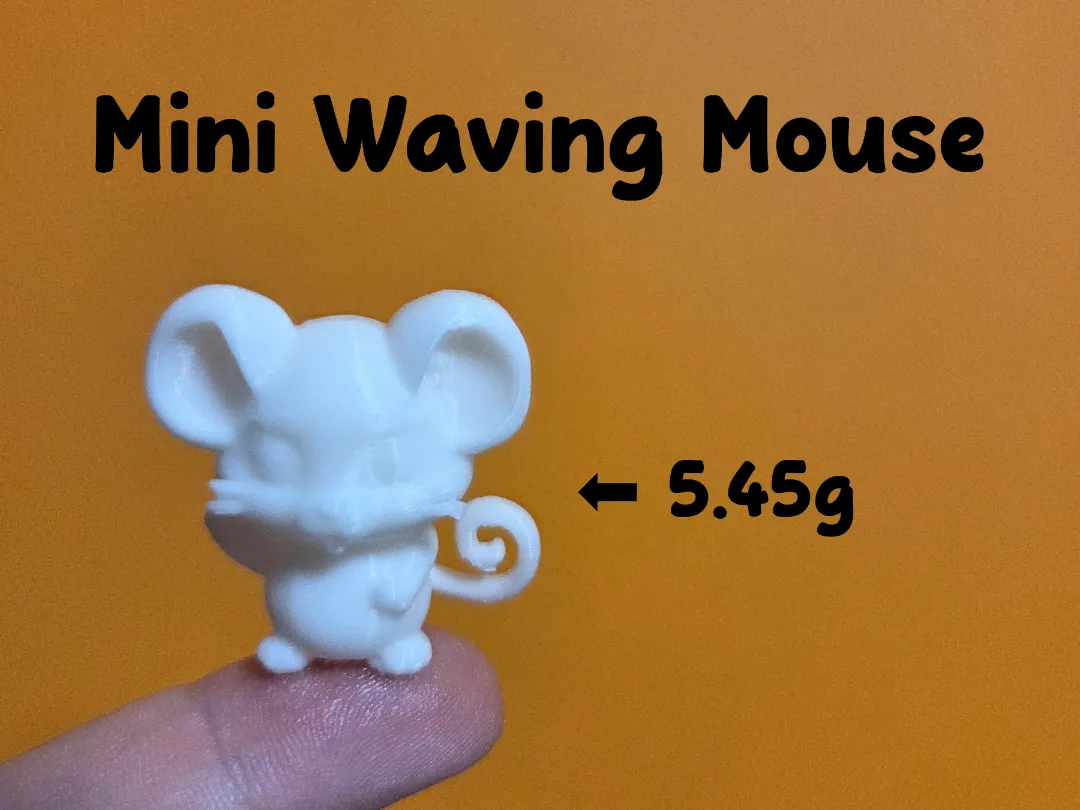 Mini Waving Mouse – Your Friendliest Little Pal! - Free 3D Print Model ...
