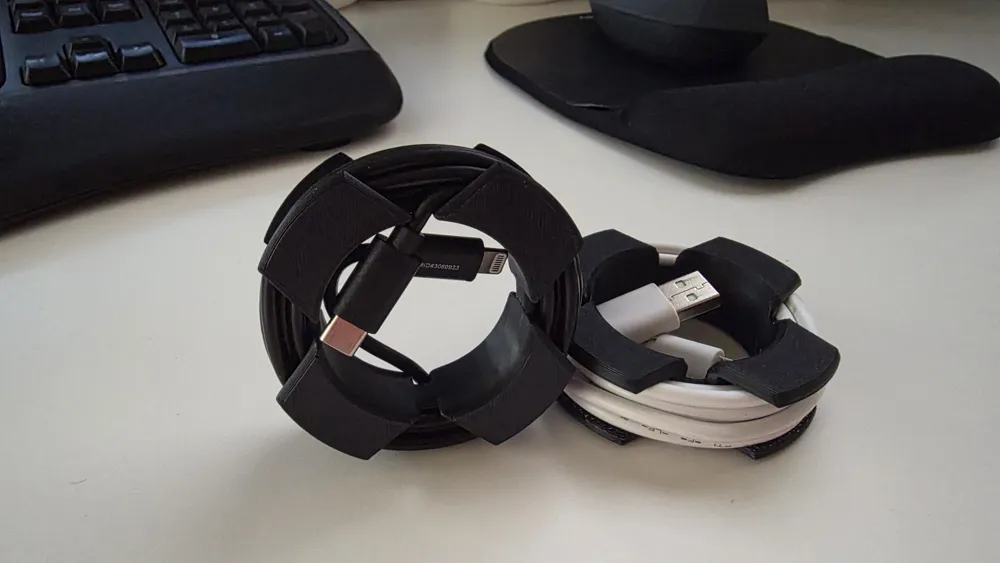 Compact Cable Holder - Free 3D Print Model - MakerWorld