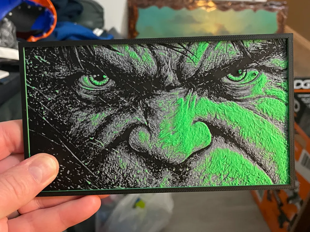 Hulk Eyes Hueforge - Free 3D Print Model - MakerWorld