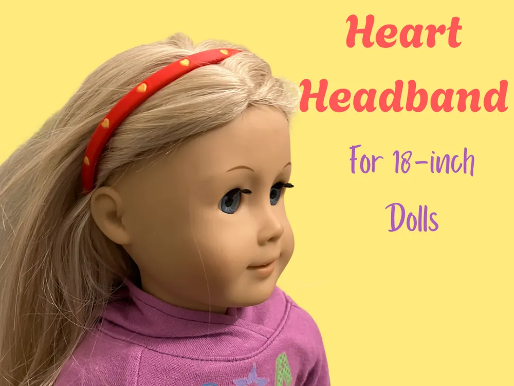 Doll Heart Headband - Free 3D Print Model - MakerWorld