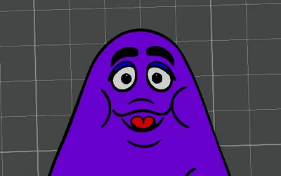 Cursed Grimace Mask by 3DomSculpts - MakerWorld