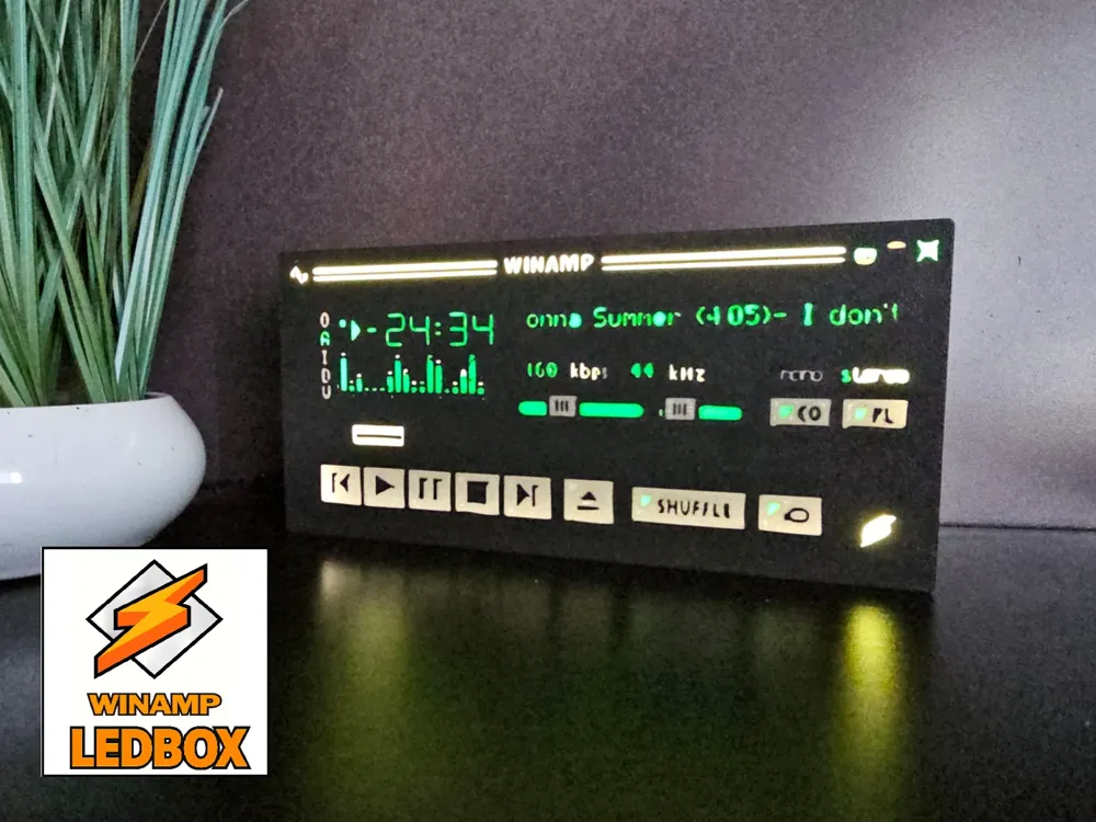 Winamp Ledbox / Lightbox by ParadoxH MakerWorld: Download Free 3D Models