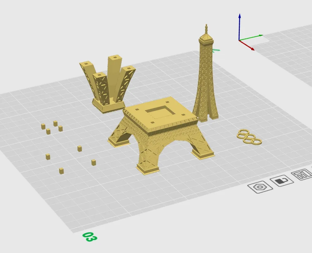 Eiffel Tower,Paris Olympics by zzc21th - MakerWorld
