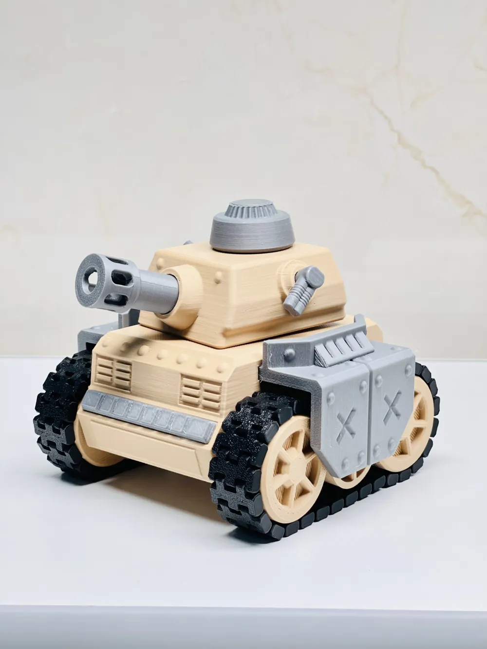 Little Steel Cannon – Q-style Mini Tank by 上进的up主 MakerWorld: Download ...