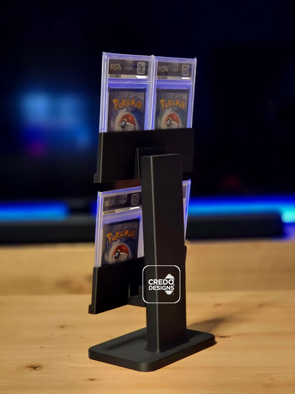 2x2 Pokémon PSA Graded Slab Modern Display Stand - Free 3D Print Model ...